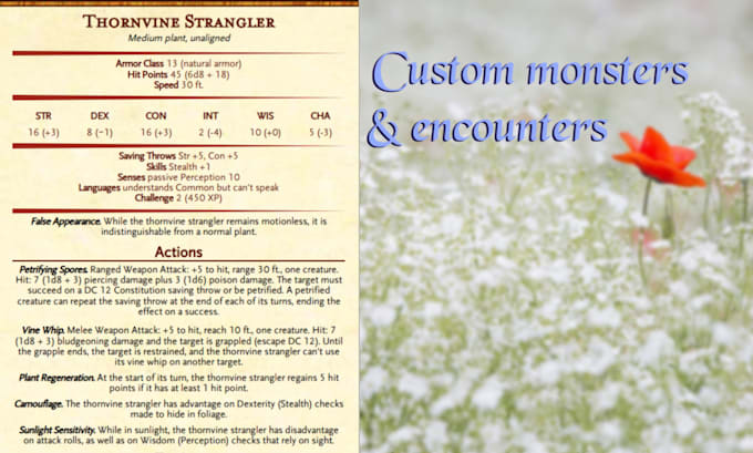 Create a homebrew monster statblock for your dnd campaign by Soramirr ...