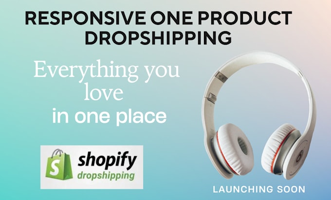 Create one product dropshipping store, one product page for list ...