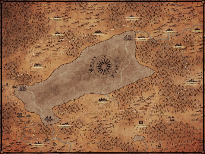 Make a fantasy parchment map for you by Penanegra | Fiverr