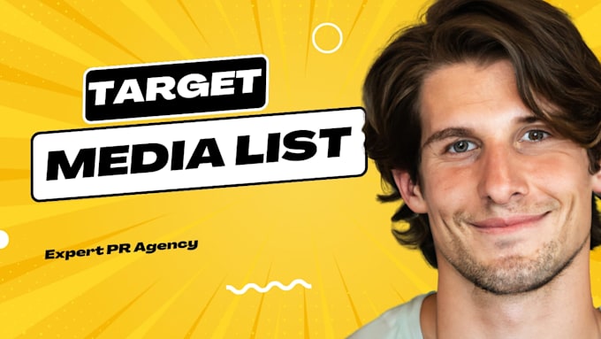 Create a media list tailored to your audience by Adamandreagency | Fiverr