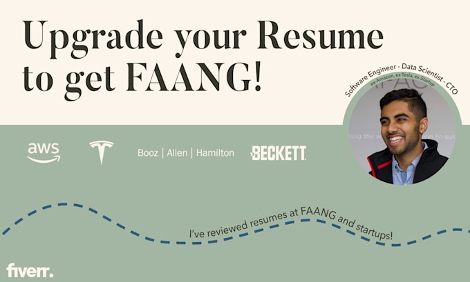 Polish your tech resume as a faang engineer by Rajshah150 | Fiverr