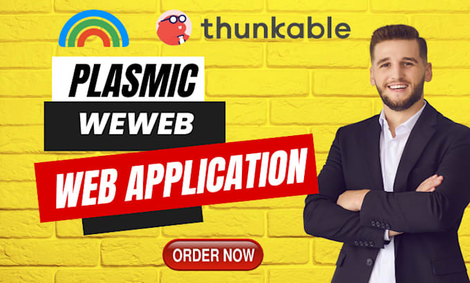 Do no code web app website development with plasmic thunkable weweb by Philzzy | Fiverr