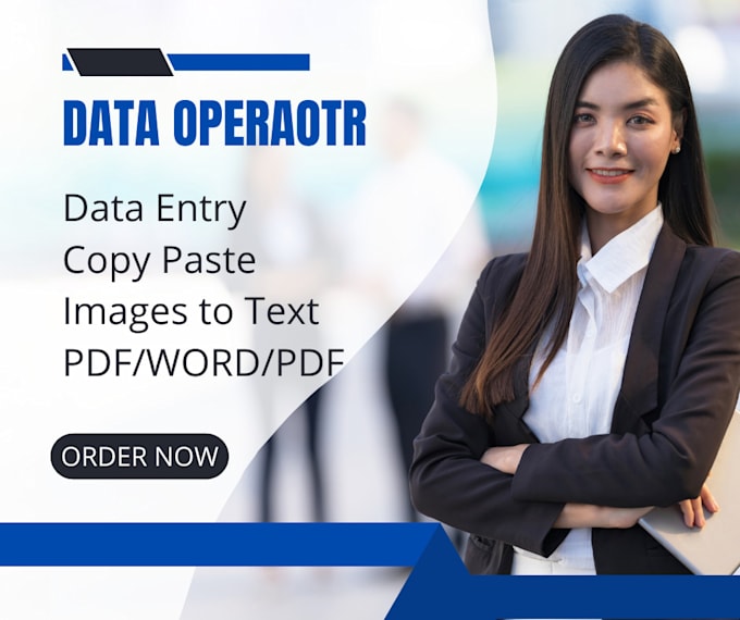 Do data entry and copy paste work efficiently by Datascientist50 | Fiverr