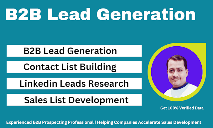 Lead generation, list building, b2b leads, prospecting by Ineerajkroy | Fiverr