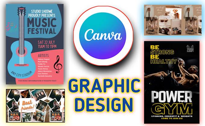 Create all type designs using canva pro by Aj_awolad47 | Fiverr