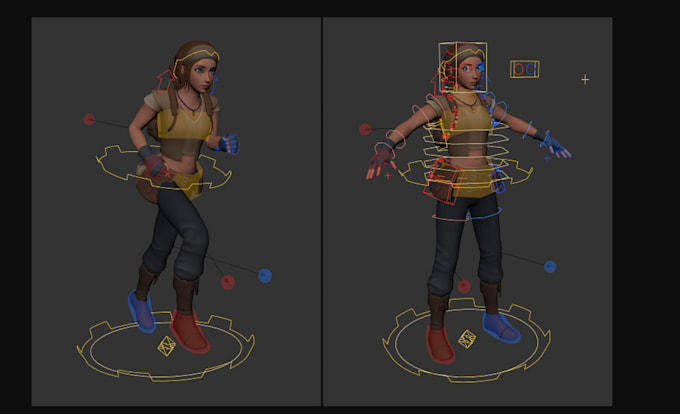Create 3d Rigging And Animation For Maya Unreal Unity By