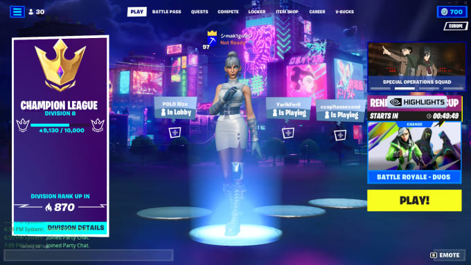 Really good at fortnite solo arena and late game by Mak1go0 | Fiverr