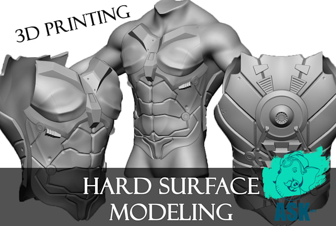 Do sculpt hard surface models for 3d printing by Askart586 | Fiverr