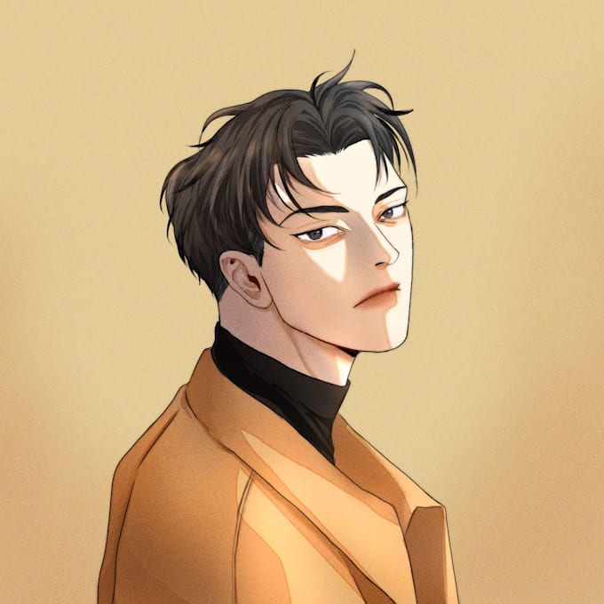 Draw anime, ikemen, your original character in my own style by ...