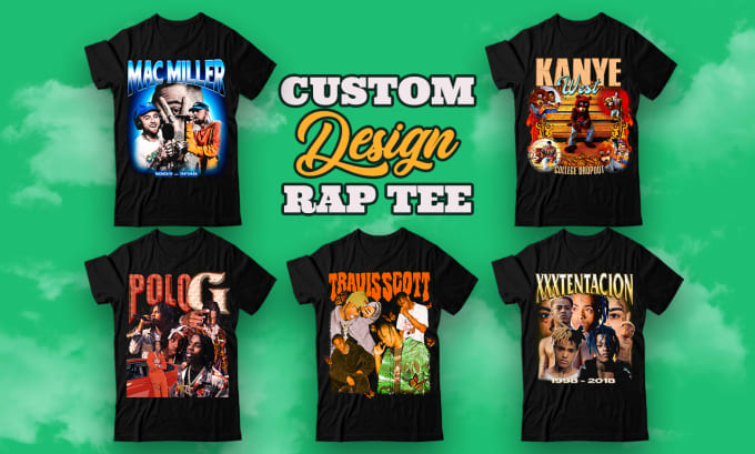 Design a custom bootleg rap t shirt for you by Kzzone | Fiverr