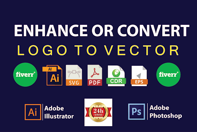 Enhance, recreate, upgrade and redesign your logo by Humairagfx | Fiverr