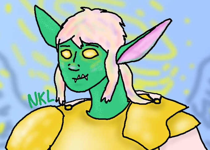 Draw a cartoon bust portrait of your character ttrpg dnd by D3v1ana ...