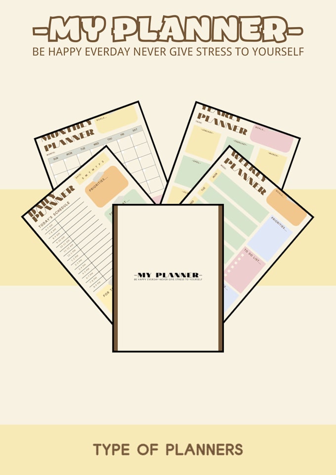 Design high quality printable planner for you by Horaceliew | Fiverr