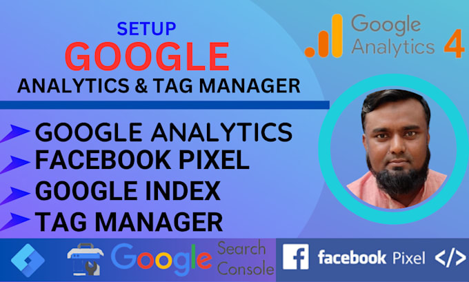 Setup google analytics, facebook pixel and tag manager by Halim541212 | Fiverr