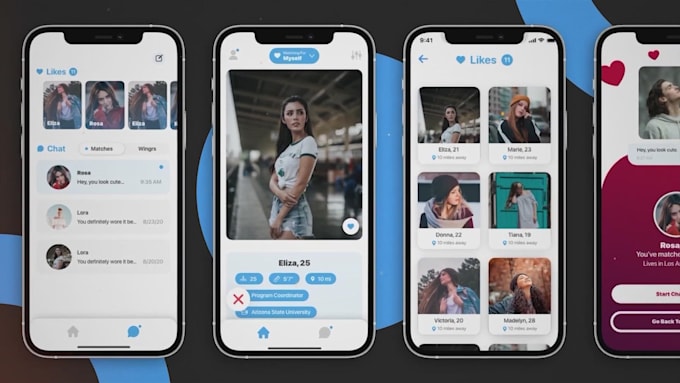 Create clone dating app, tinder app for android and ios by Charliegeorge1 | Fiverr