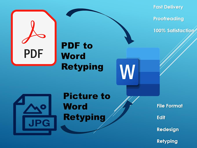Retype picture documents to word by Joelberka | Fiverr
