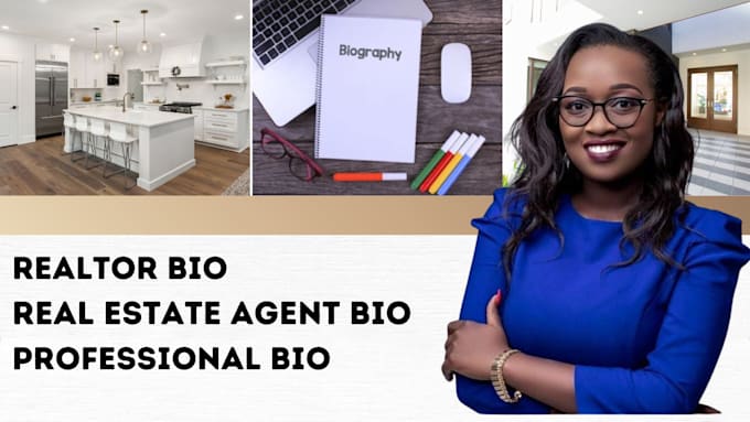 Write a realtor bio, real estate agent bio, professional bio by Tosh_1 ...