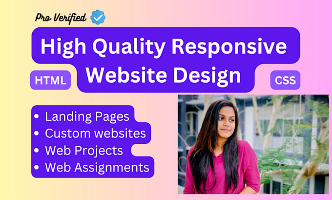 Create Full Responsive Custom Landing Page Html Css By Paramikarunarat Fiverr