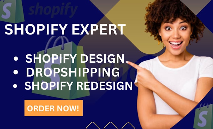 Shopify website design, shopify redesign, shopify dropshipping store by Gabs_web | Fiverr