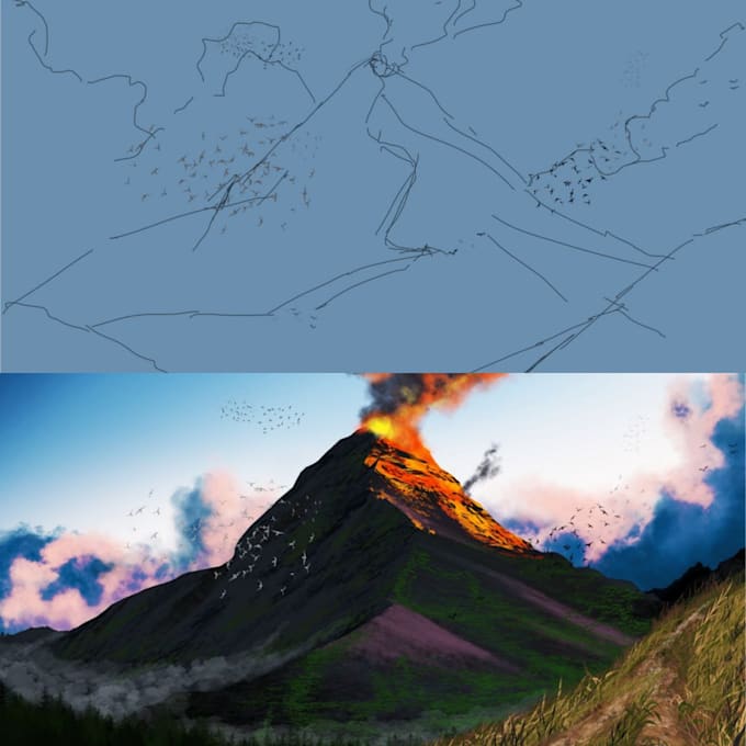 Bring your landscape ideas to life with freehand digital art by ...