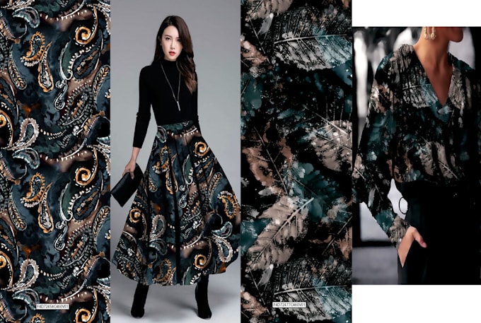 Design unique repeated textile clothing and fabric pattern by Nain ...