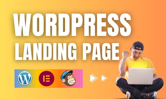 Create a stunning modern wordpress landing page using elementor pro by Split_nnsel | Fiverr