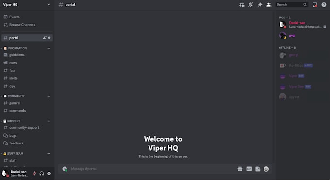 Setup you a perfect discord server by D4niell69 | Fiverr