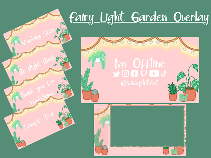 Create custom cozy matching overlays for your twitch stream by Drawing ...