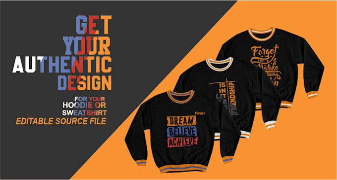 Design creative sweatshirt or t shirts by Manufacturer786 | Fiverr