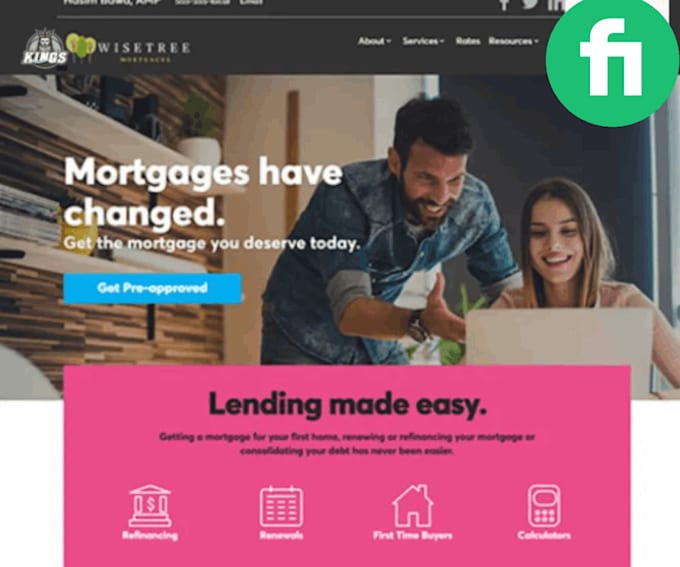 Create mortgage loan website with leads integration and landing page by ...