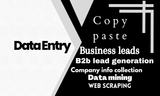 Find email, b2b lead business leads collect, company info data entry ...