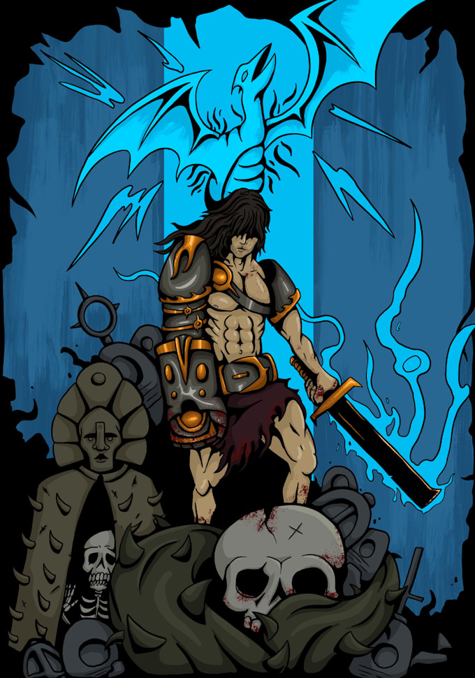 Draw your dnd party, group, or oc by Leeindigo | Fiverr