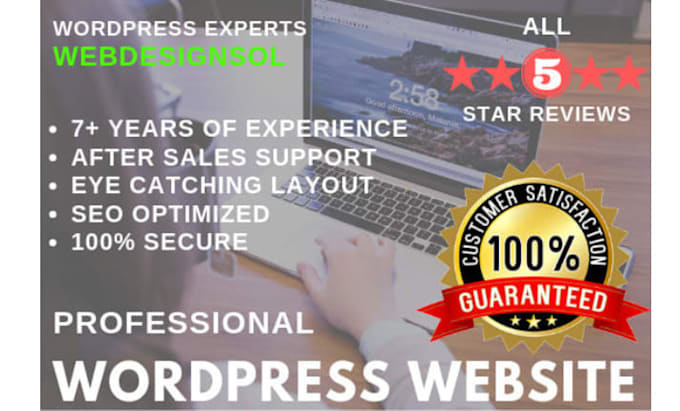 Build and design professional responsive wordpress website by Servicesplanett | Fiverr