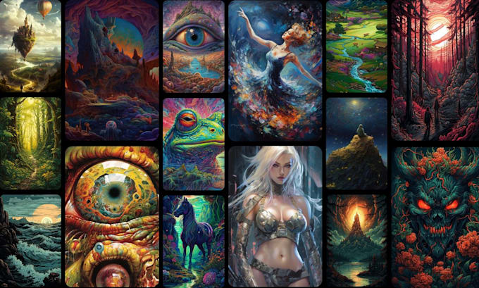 Create ai art using midjourney by Chroma_creative | Fiverr