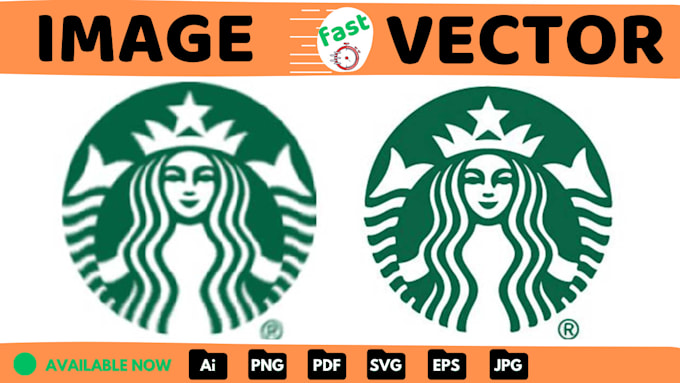 Vector tracing, trace, redraw, convert logo to vector by Taufiqh814 | Fiverr