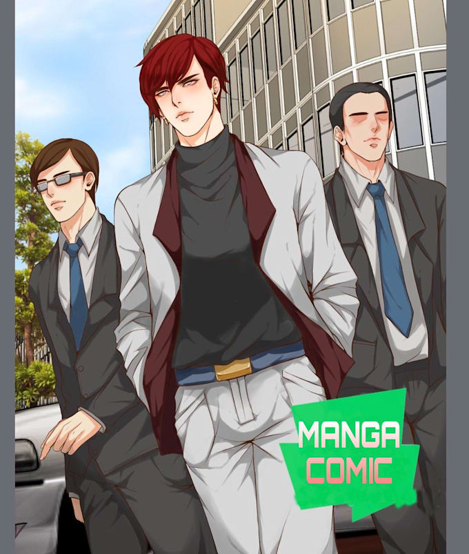 Draw high level manga comic illustration, amazing manga or comic page n ...