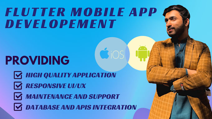 Build android and ios mobile apps using flutter by Bilalijaz82 | Fiverr