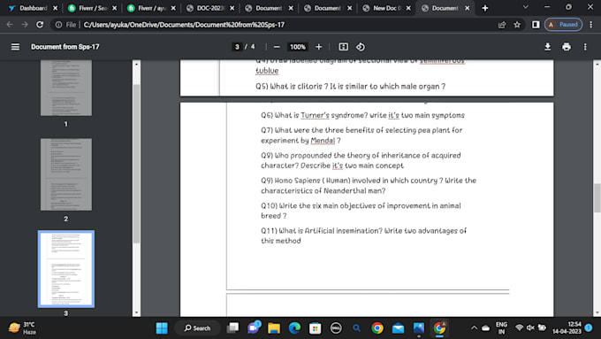 Typing documents, book editing by Ayuudeveloper | Fiverr