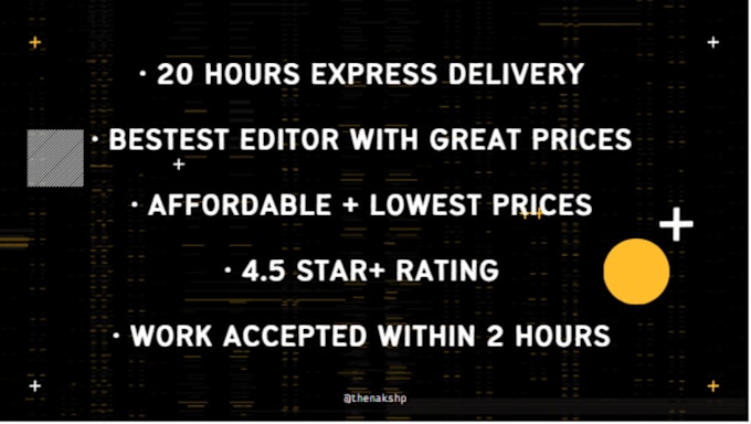 Do your video editing in a professional way with affordable rates by ...