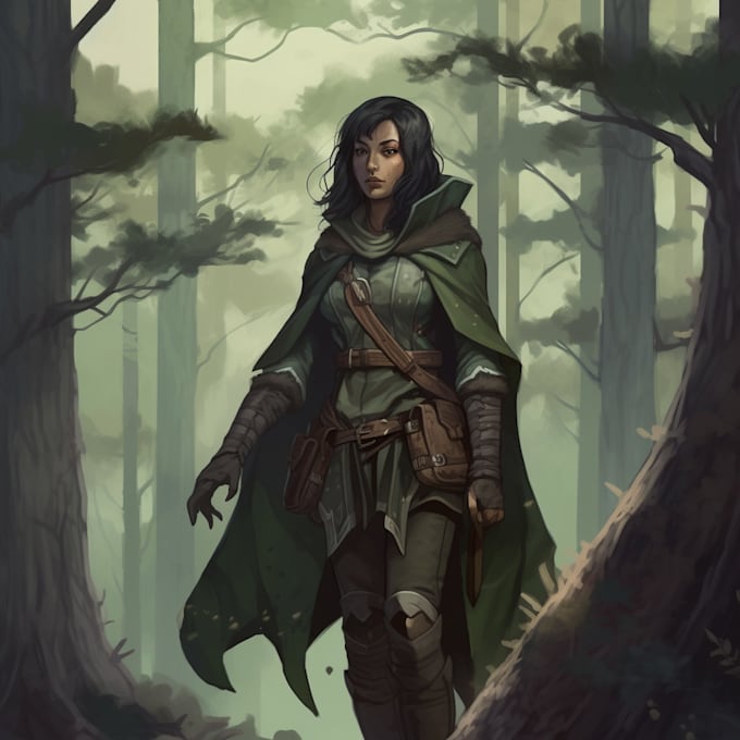 Create dnd character, character design, game art and dd party by ...