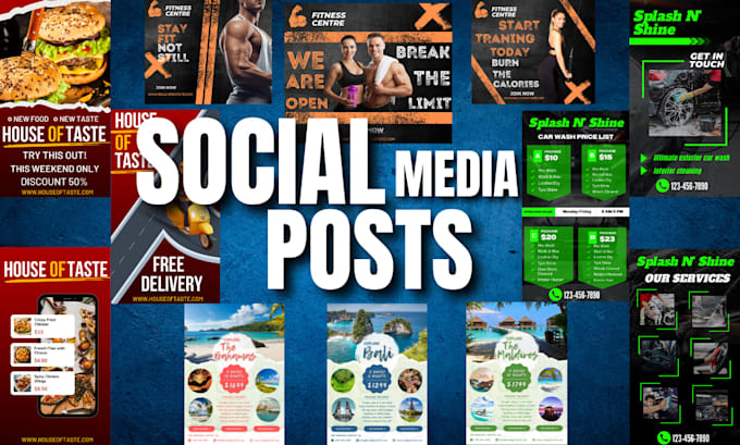 Design unique and attractive social media posts by Showmania13 | Fiverr