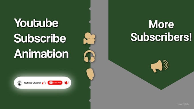 Make an animated youtube subscribe button by Swareedit | Fiverr