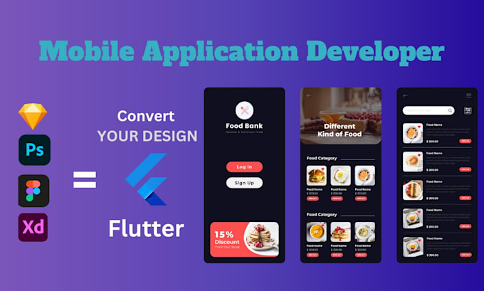 Design responsive ui flutter apps, convert figma to flutter by Taheer_2 ...