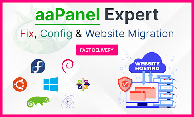 Professional website migration and vps server setup with aapanel configuration by Webfines | Fiverr