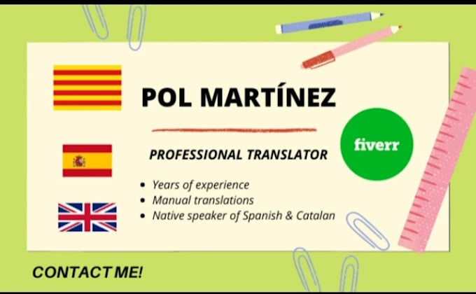 Translate english to spanish and spanish to english by Shayanbaloch200 ...