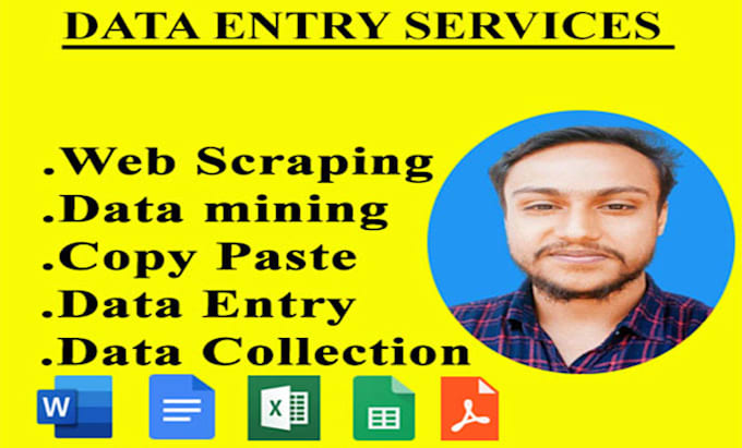 Do data entry , web research and data mining with copy paste by Sabujmia481 | Fiverr