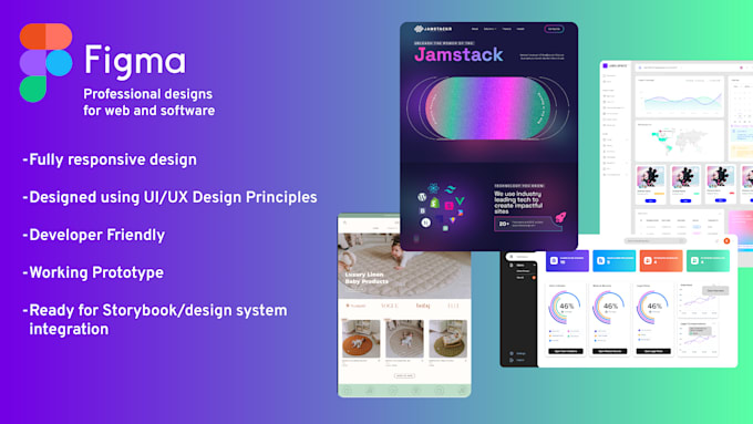 Design your website, software or app using figma by Samicapaldi | Fiverr