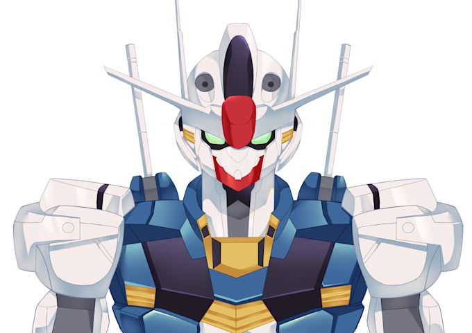Draw amazing mecha, gundam, tokusatsu, transformer in anime style by ...