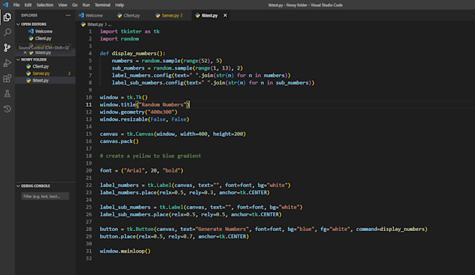 Write a simple python program by Maciejgrabacki | Fiverr
