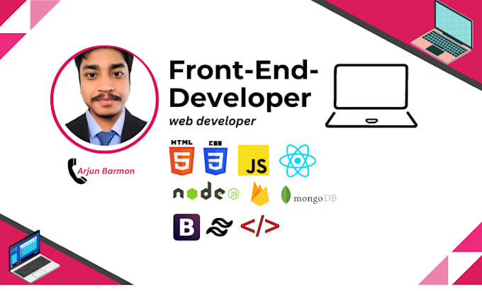 Be your front end developer or your front end development by Arjun_developed | Fiverr